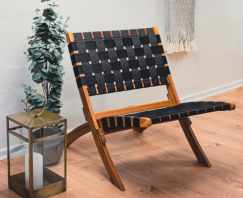 Hâws Nooka lounge stol med sort sæde - lounge stol