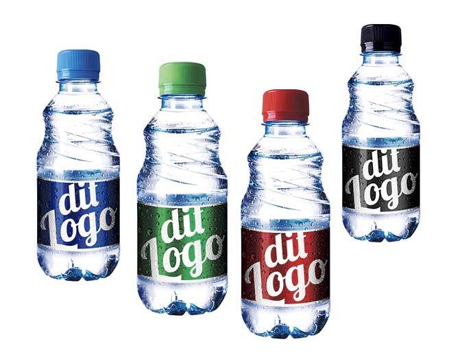 Kildevand med firmalogo - få dit logo synlig