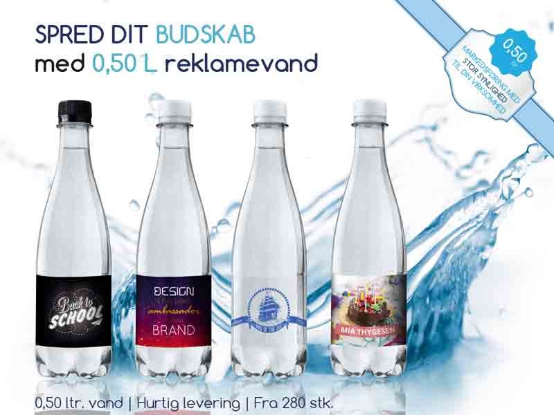 Kildevand med eget logo - Vi leverer kildevand med dit eget etikette logo